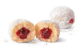 Powdered Strawberry Filled Timbit